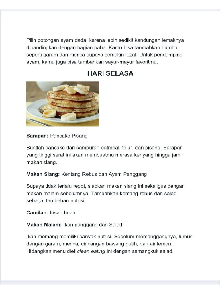 menu diet | PDF