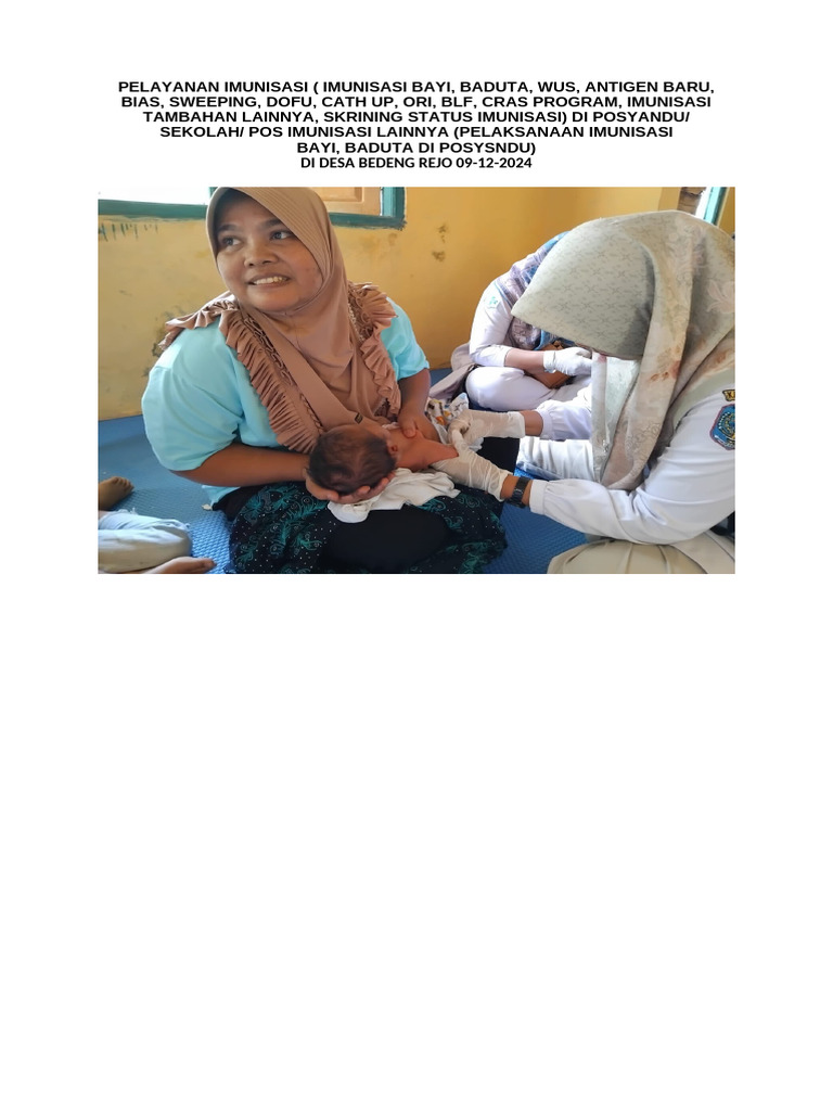 DOKUMENTASI imunisasi rutin Desember | PDF