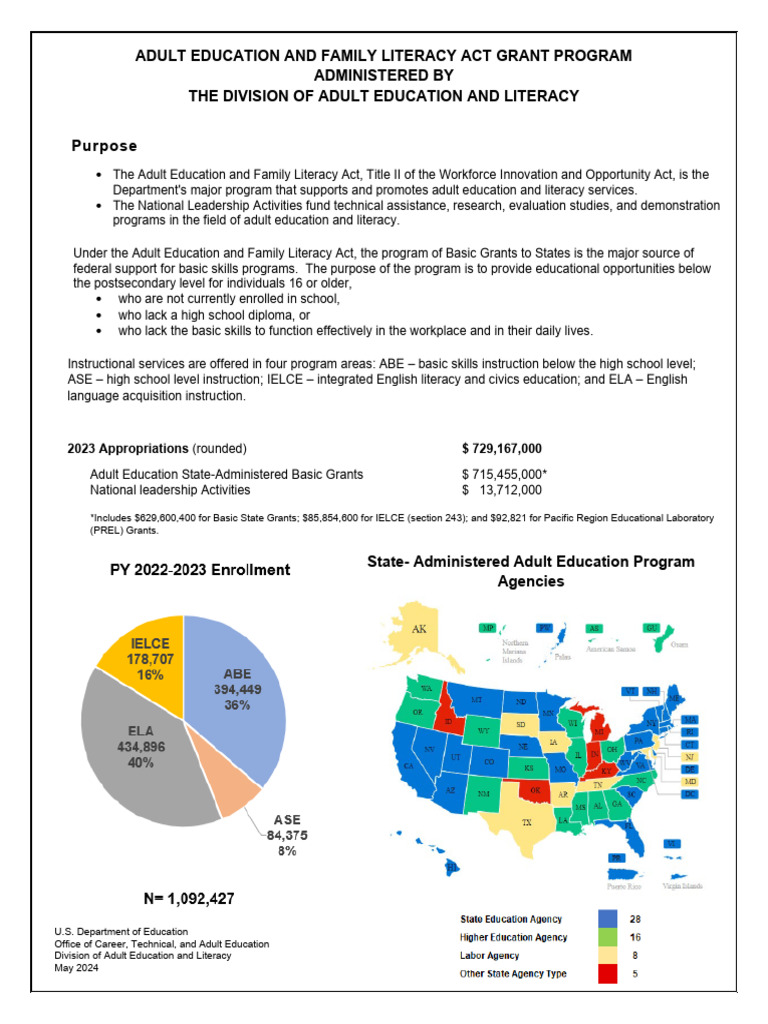 Adult Education Grants Overview | PDF