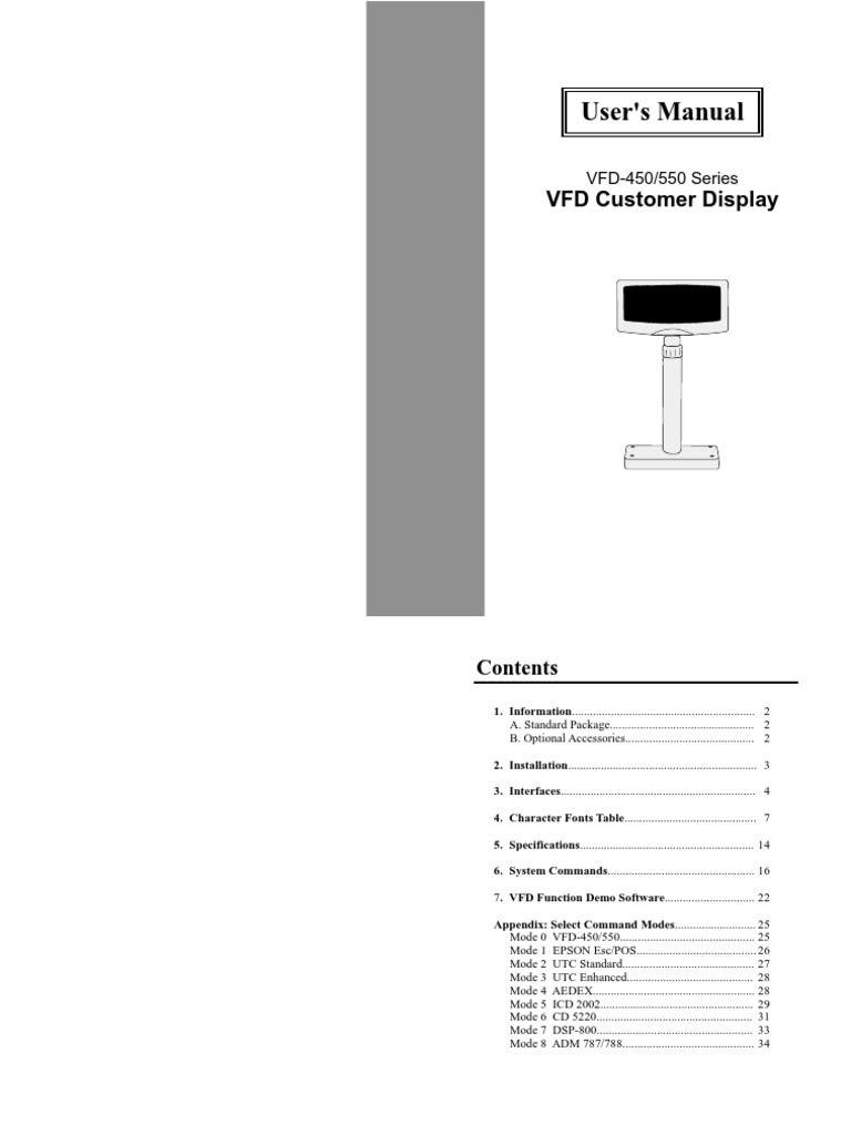 VFD Manual | PDF | Personal Computers | Manufactured Goods