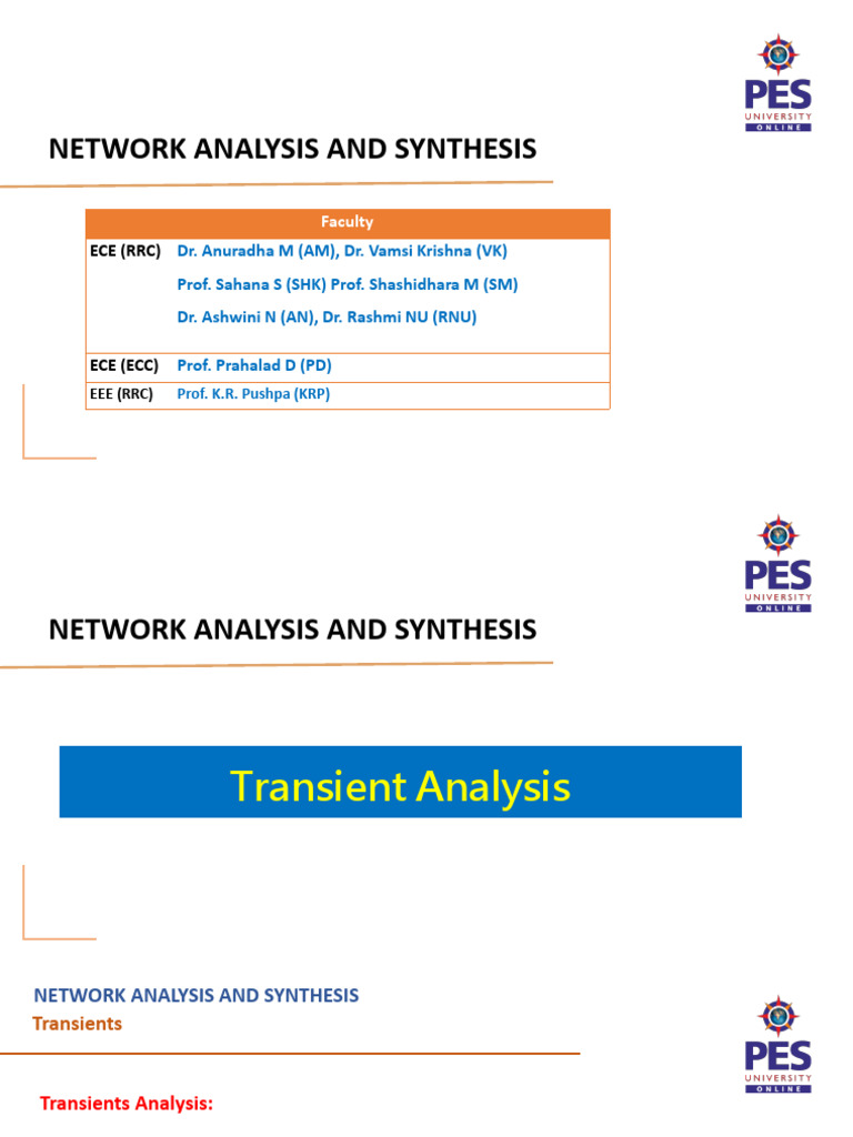 Unit 2_NAS | PDF | Laplace Transform | Network Analysis (Electrical Circuits)
