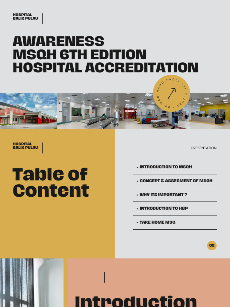 MSQH 6th Edition Hospital Accreditation Guide | PDF | Health Care ...