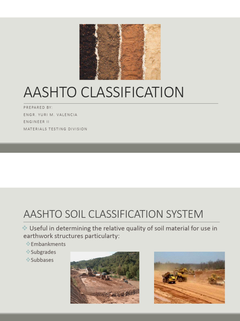 05 - AASHTO Classification Table | PDF | Natural Materials | Soil Science