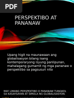 Pananaw at Perspektibo NG Globalisasyon | PDF