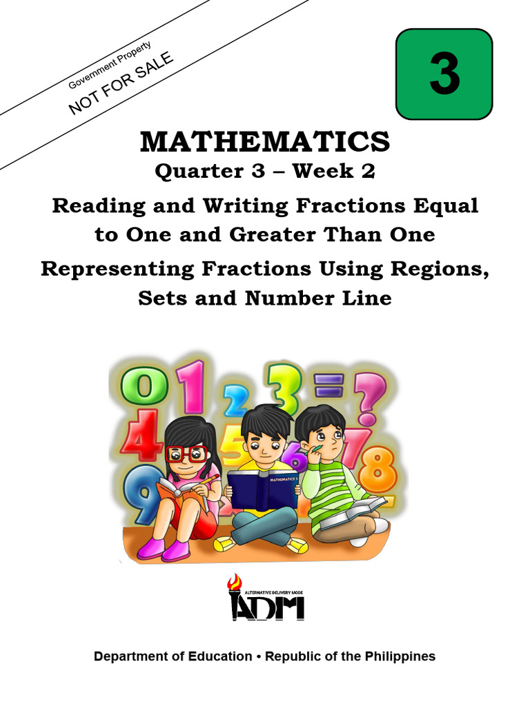 Math3 - q3 - Mod2 - Reading and Writing Fractions Equal To One and ...