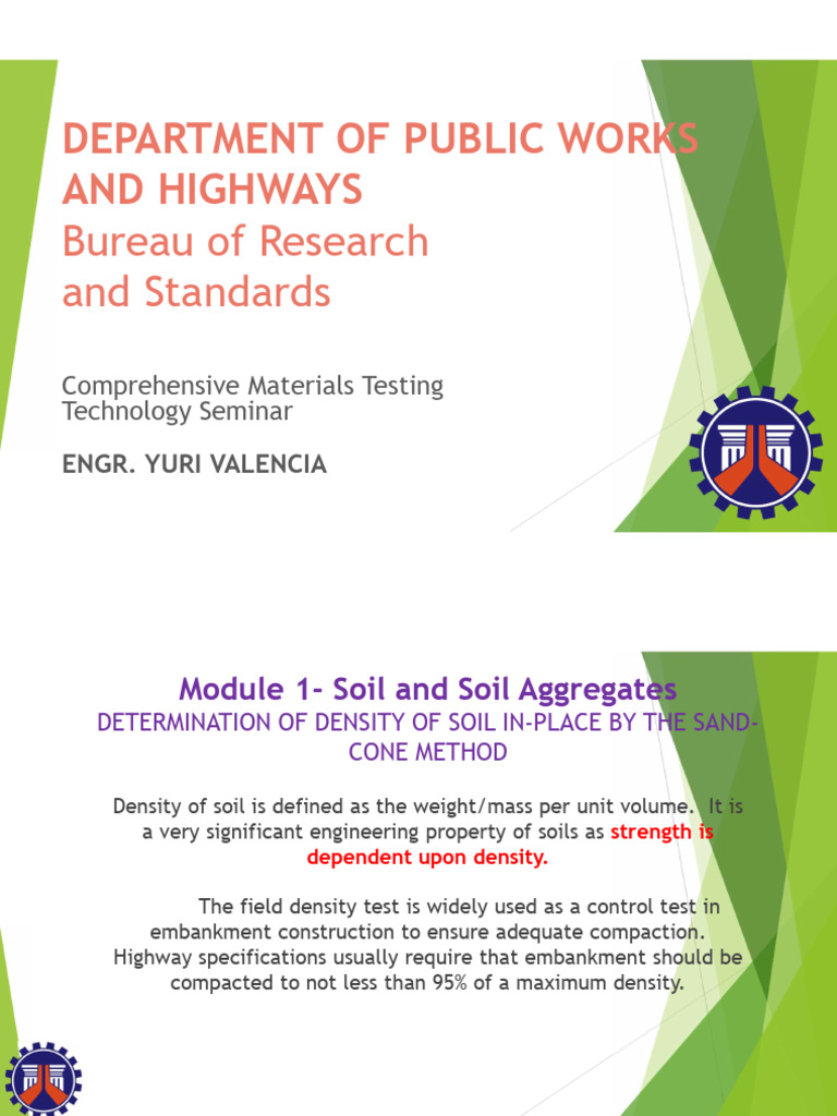 Soil Density Testing Seminar | PDF | Density | Soil
