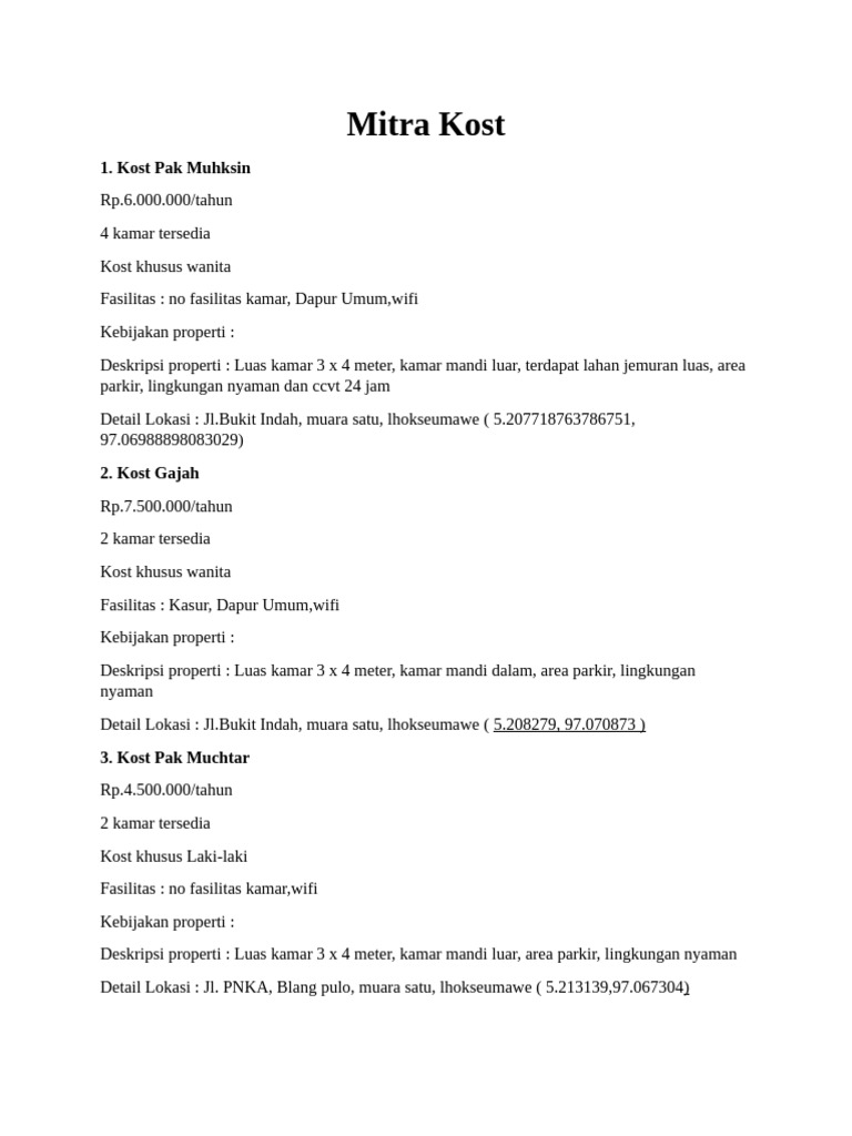 Mitra Kost | PDF