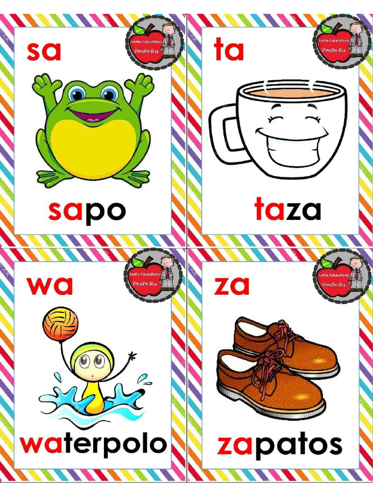 Lotería Sílabas .Cami | PDF