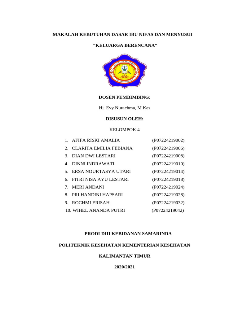 Sap KB Nifas 4 | PDF