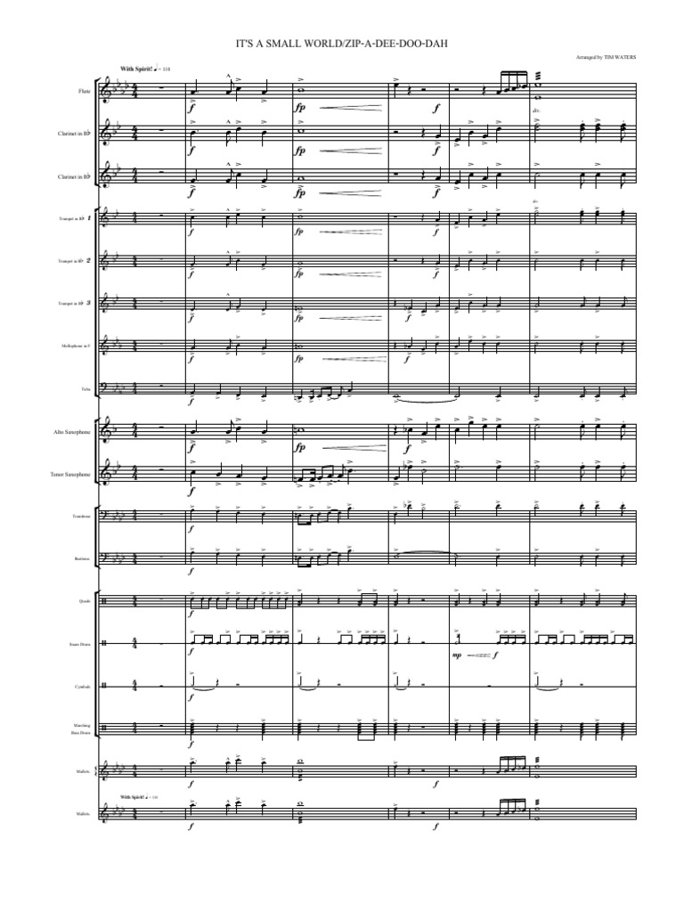 Its-A-Small-World-2022 - Score and Parts | PDF