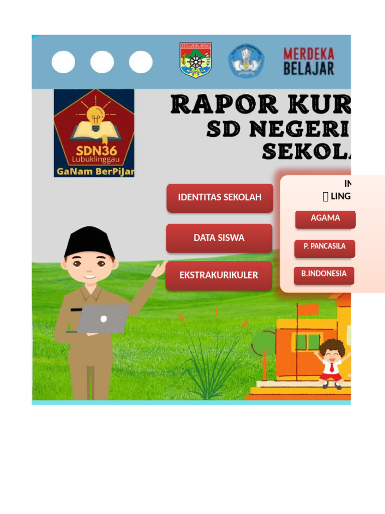 Rapor Kelas 4 Intrakurikuler | PDF