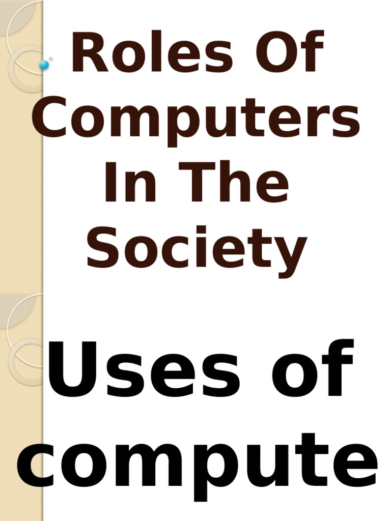 Impact of Computers in Society | PDF