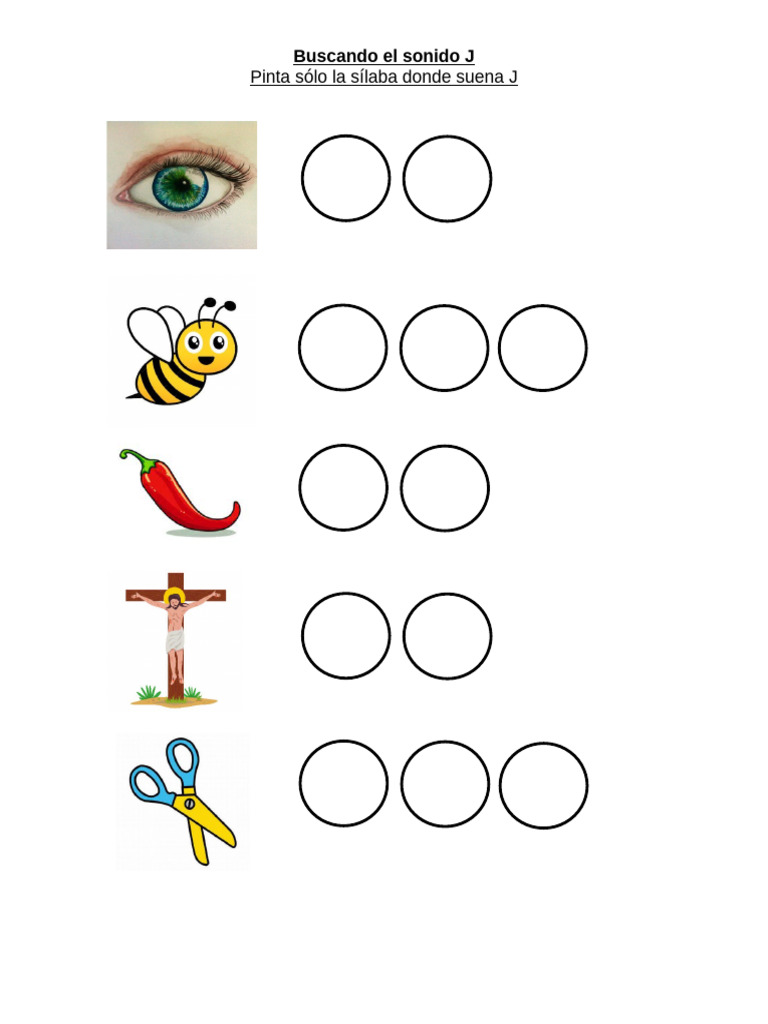 Segmentación Silábica Fonema J | PDF