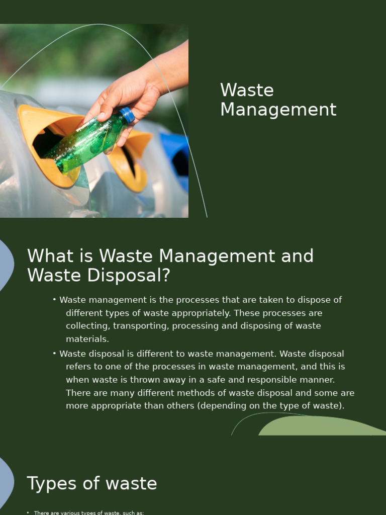 Waste Management | PDF | Waste | Waste Management