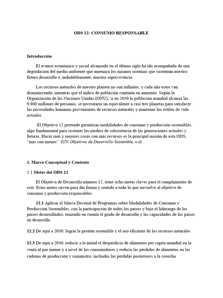 Ods 2 | PDF | Sustentabilidad | Residuos