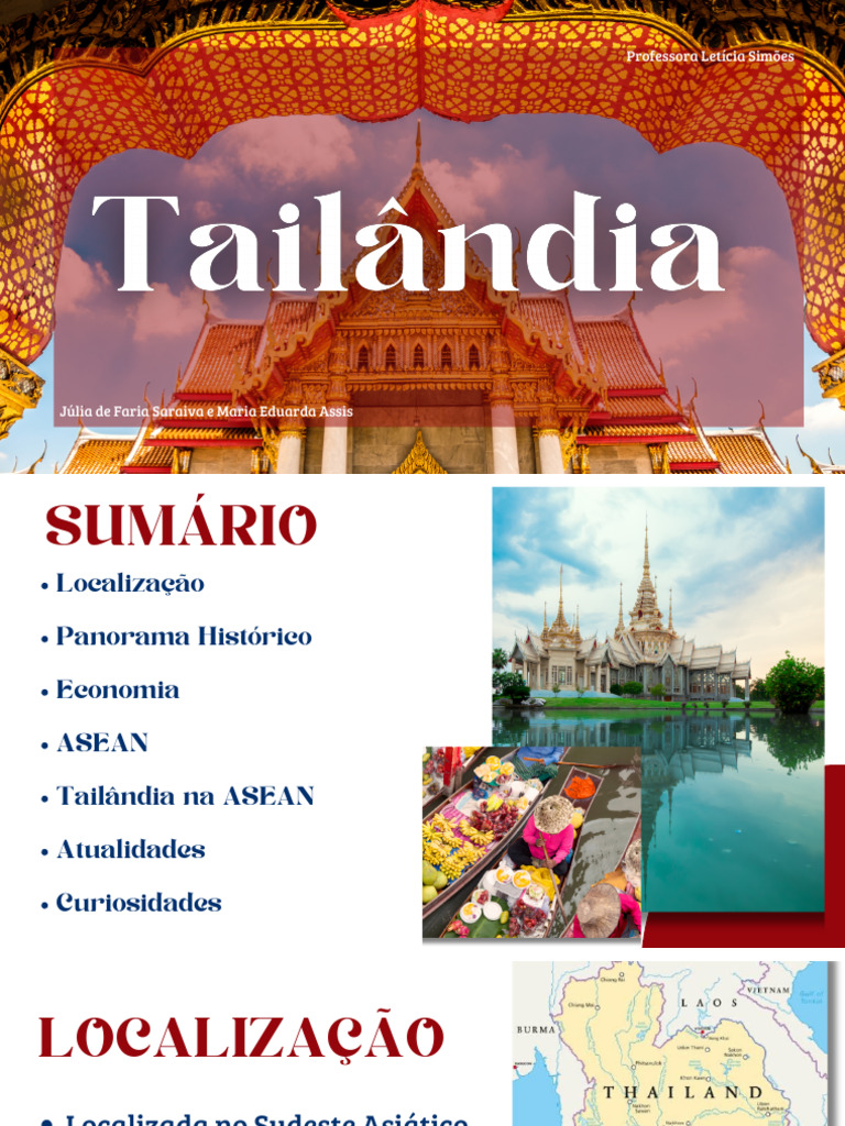 Tailândia - Julia e Maria Eduarda - PDF | PDF | Tailândia | Monarquia