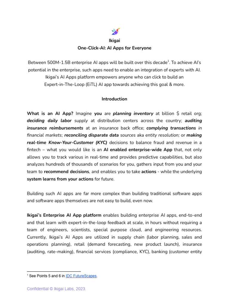 6430064b37bbf176097b12d7 WhitePaper Ikigai | PDF | Artificial ...