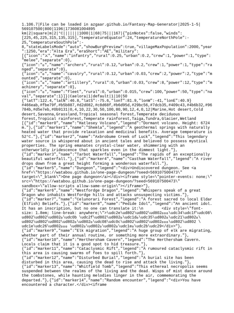 Caelora 2025-01-05-09-54.map | PDF | Landscape | Ecoregions