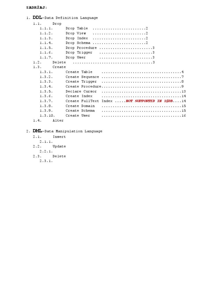 SQL DDL, DCL Zadaffodil | PDF | Relational Database | Database Index