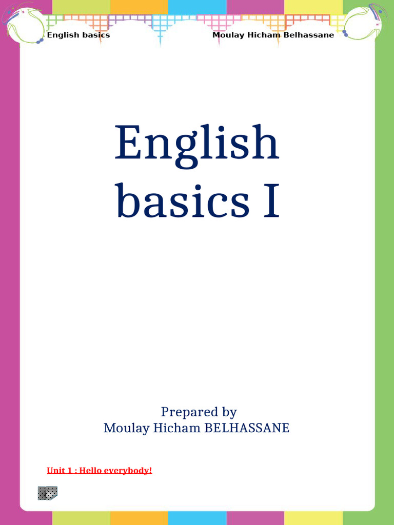 English Basics: Communication & Grammar | PDF | Foods