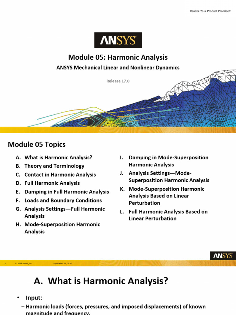 Mech LND 17.0 M05 Harmonic Analysis | PDF | Resonance | Damping