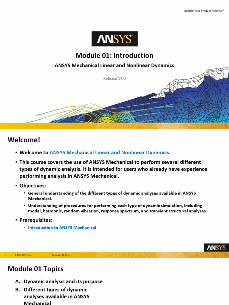 ANSYS Mechanical Dynamic Analysis Guide | PDF | Oscillation | Damping