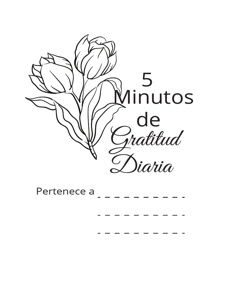 Diario de Gratitud: 5 Minutos Diarios | PDF