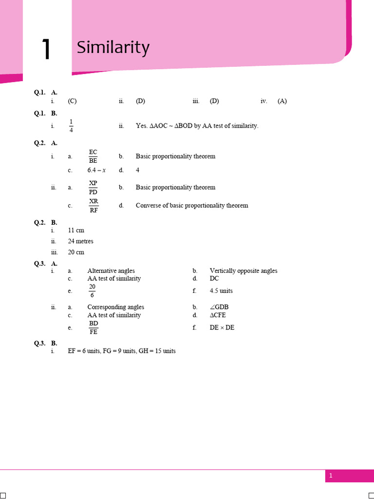 01-Similarity--- | PDF