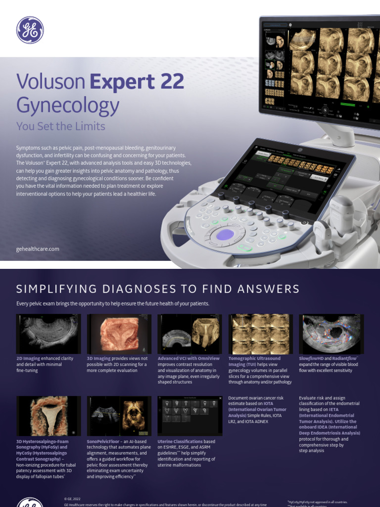 2022 Voluson Expert22 GYN Capabilities Benefits JB18778XX | PDF ...