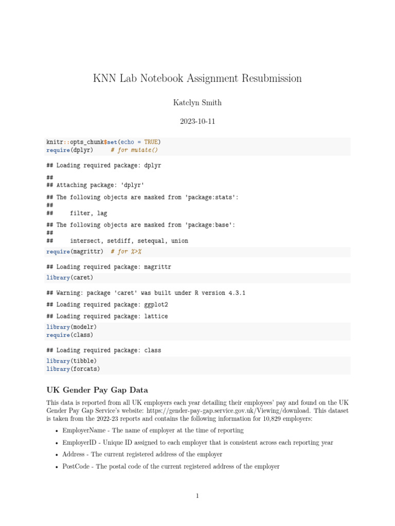 KNNLabNotebookResubmission | PDF