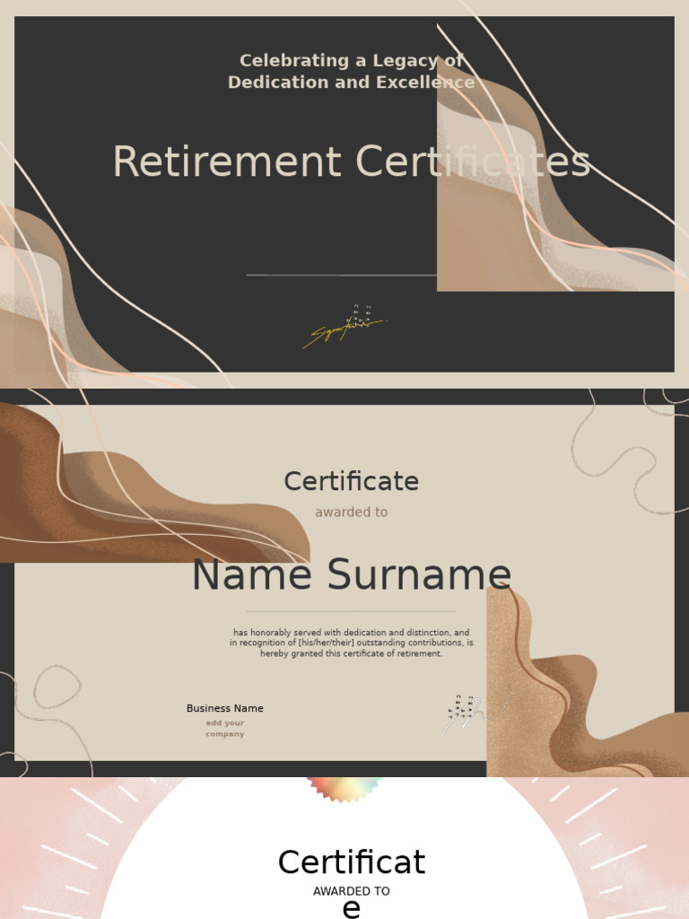 Certificate of Retirement Template | PDF
