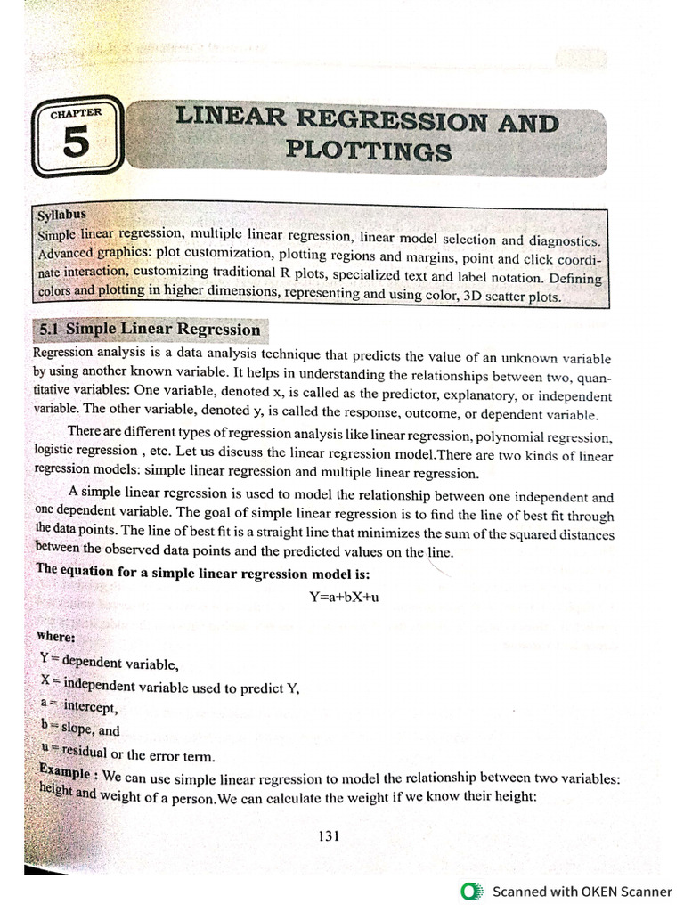 Linear regression and plotting | PDF Linear regression and plotting | PDF