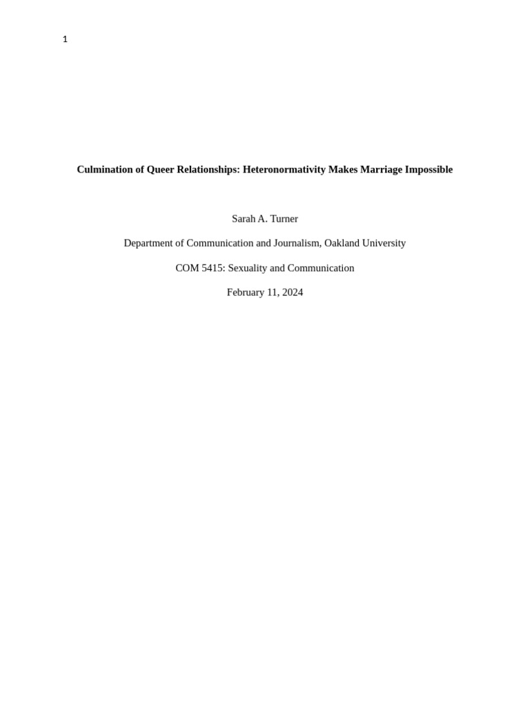 Queer Relationships vs. Heteronormativity | PDF | Gender Studies | Gender