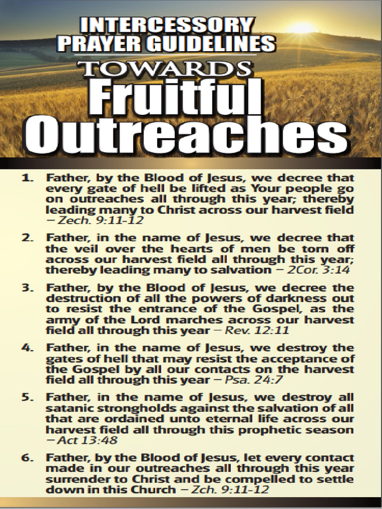 Intercessory Prayer Guidelines Towards | PDF