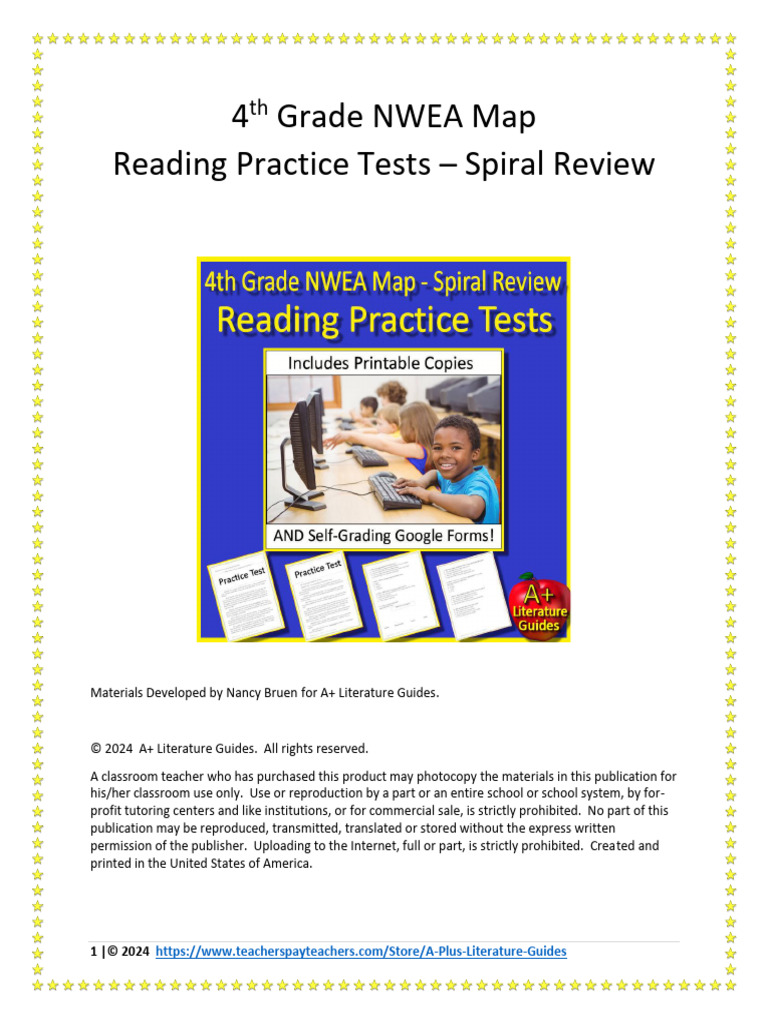 4thGradeNWEAMapReadingTestPrepPracticeTestingPrintableandGoogleForms-1 ...