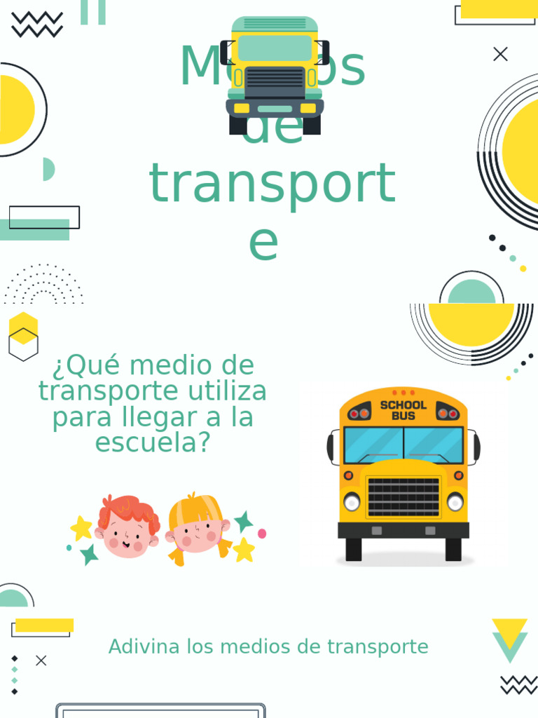 Medios de Transporte: Tipos y Usos | PDF