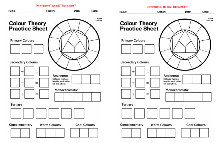 Color Theory Activity | PDF