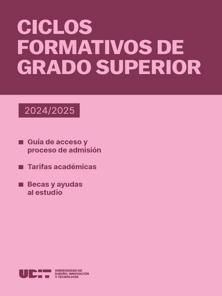Guia Becas CFGS | PDF | Licenciatura | Titulo academico