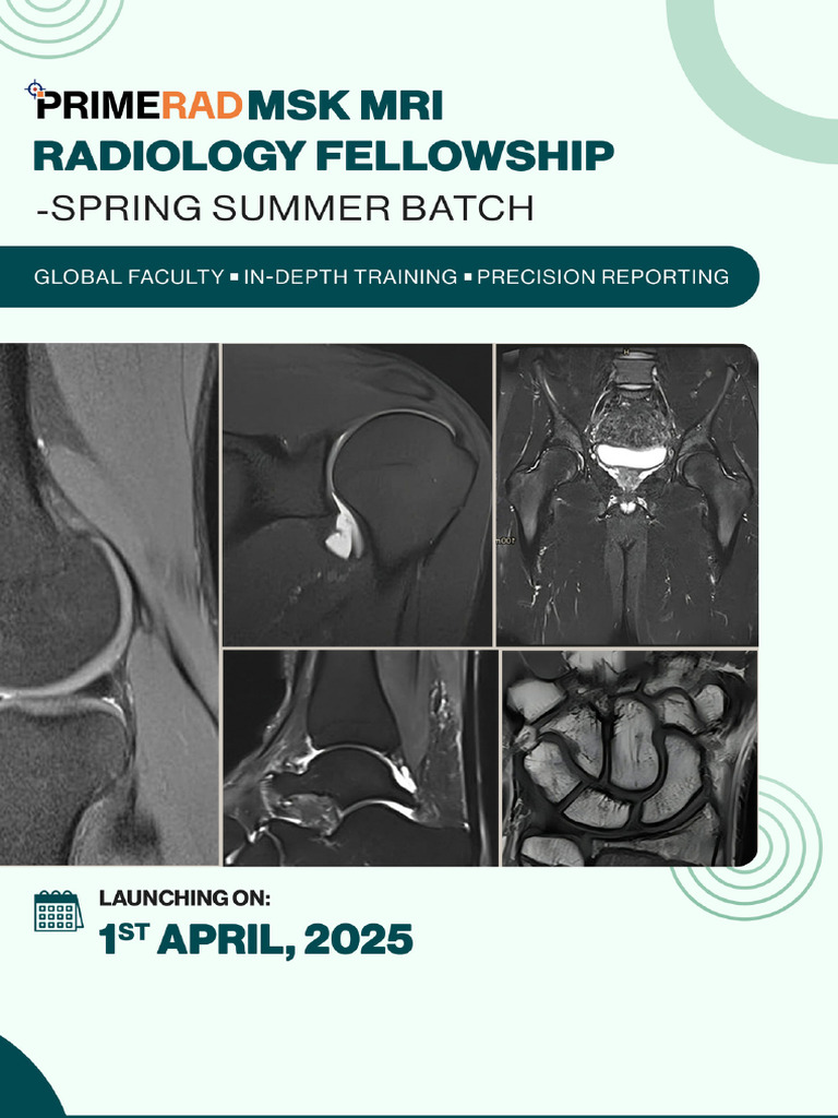 PRIMERAD MSK 3.0 Fellowship Brochure | PDF