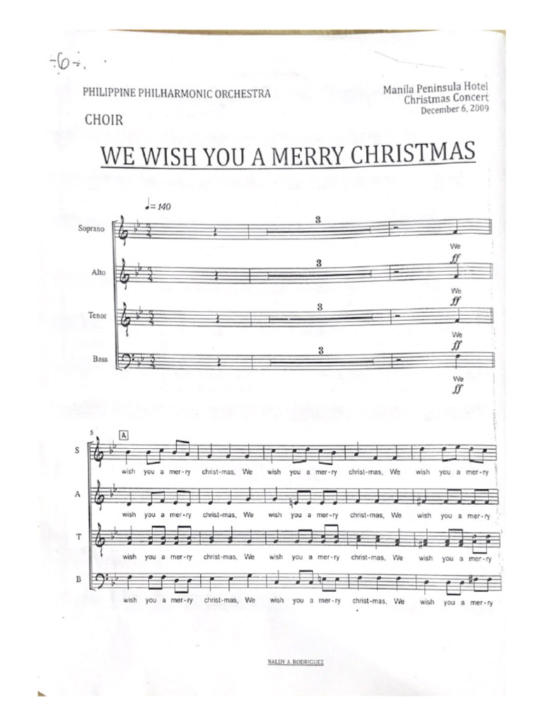 We Wish You A Merry Christmas | PDF