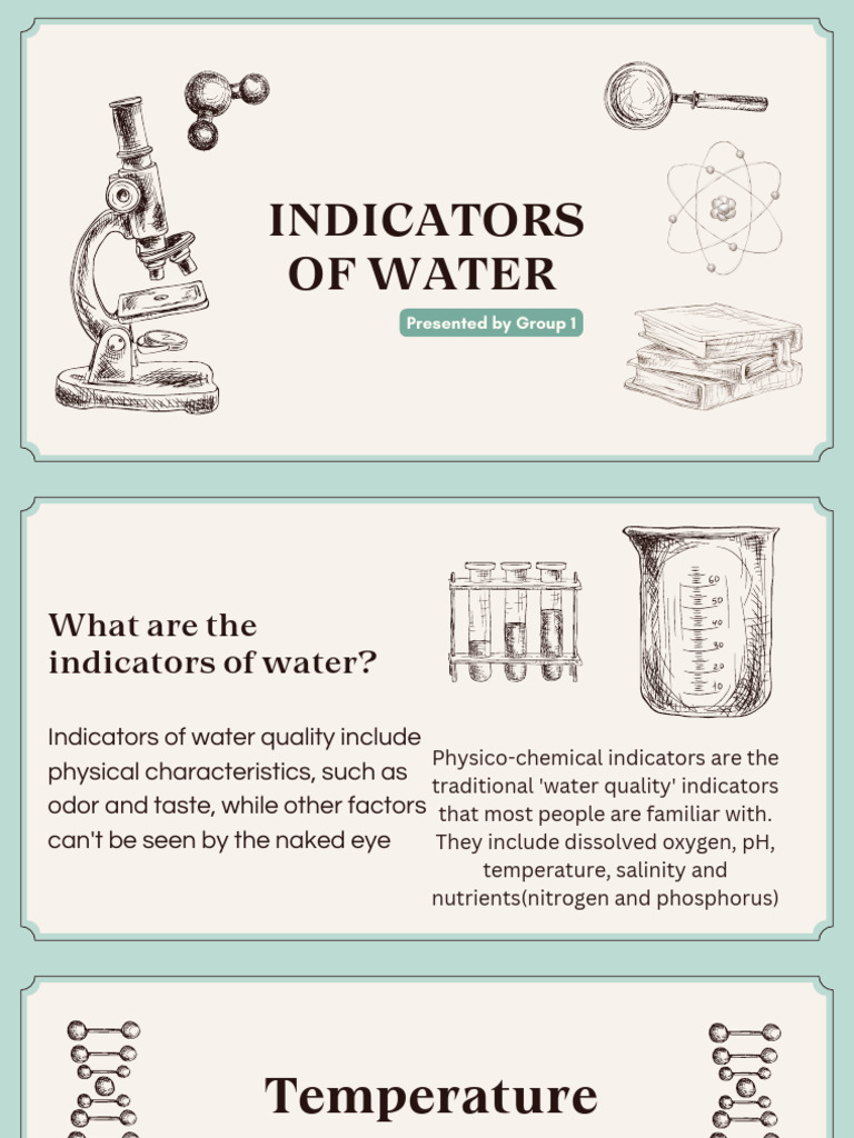 Key Indicators of Water Quality | PDF | Salinity | Ph
