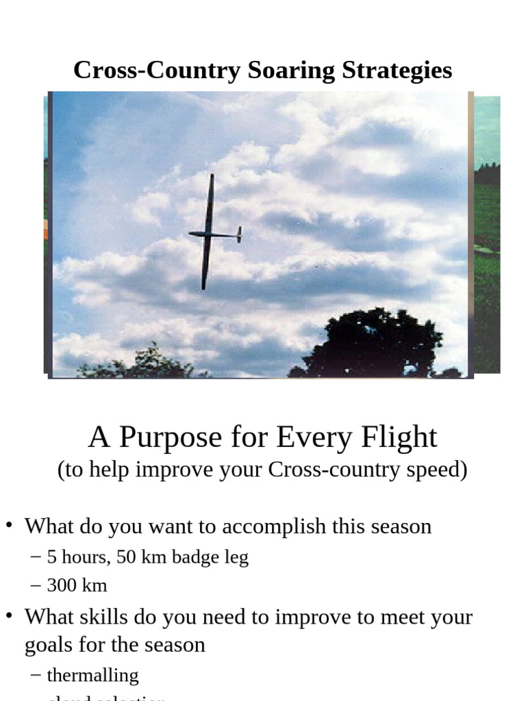 Cross Country Soaring Strategies | PDF | Gliding | Flight