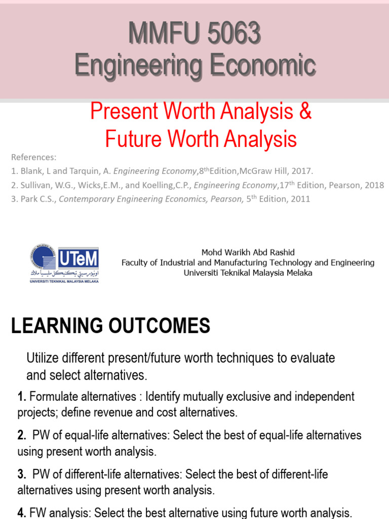 Chapter 5 - Present - Worth - Analysis | PDF | Life Cycle Assessment | Economies