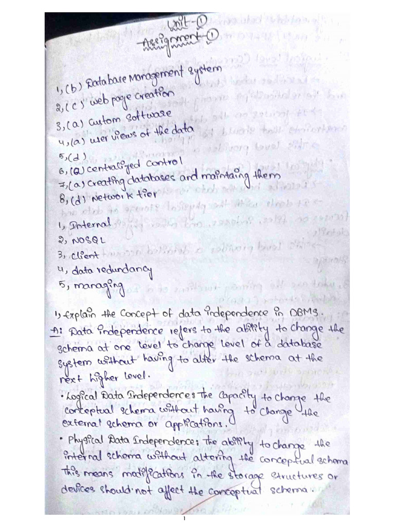 DBMS Assignment | PDF DBMS Assignment | PDF