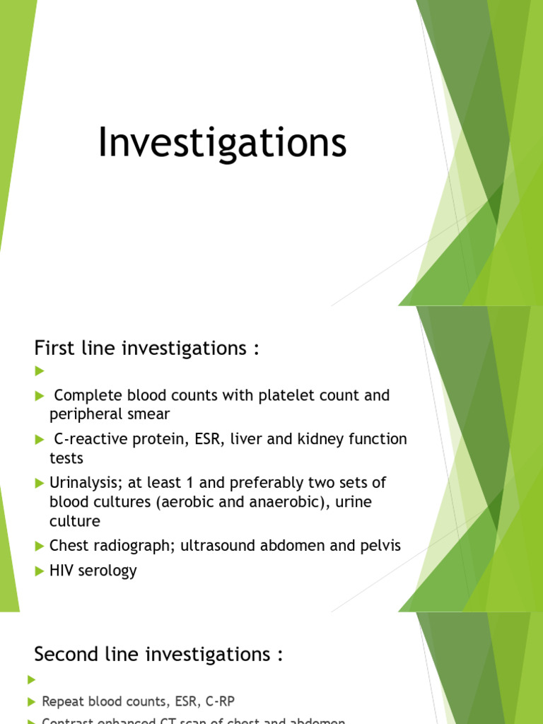 Essential Medical Investigations Guide | PDF