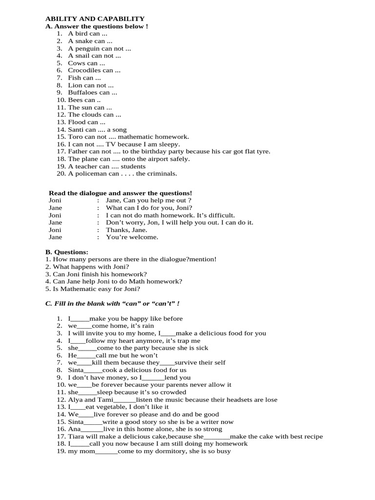 Ability and Capability | PDF