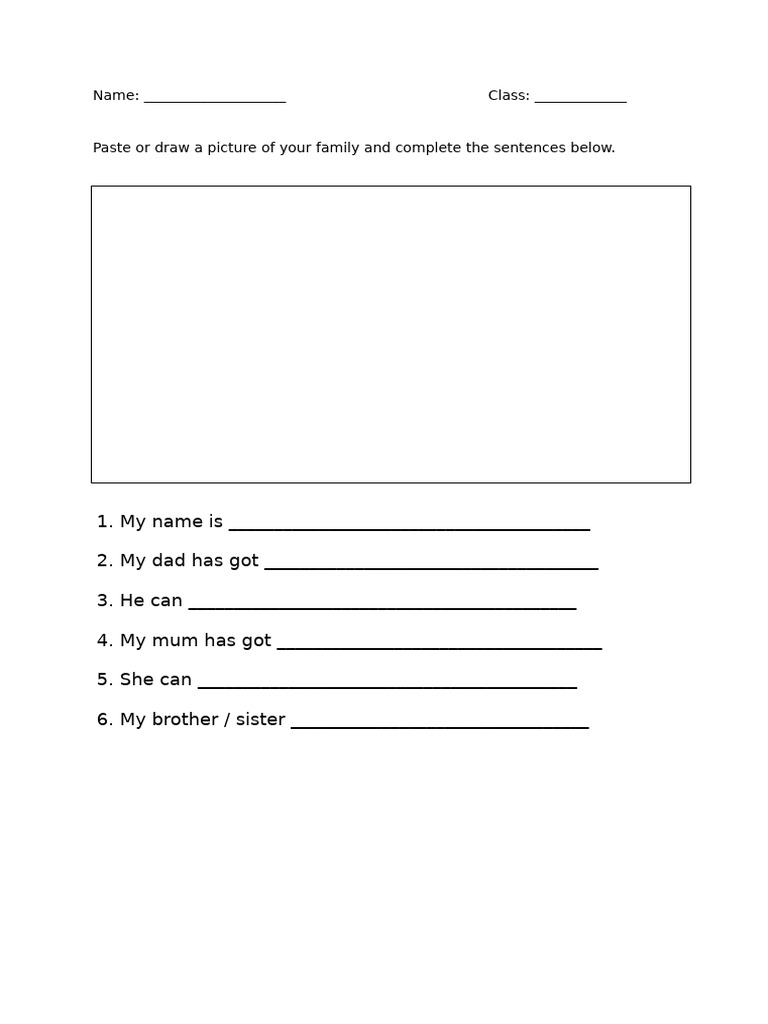 Task 5 Writing Project (Family) | PDF