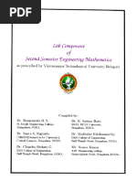 Lab Manual Engineering Maths 2 VTU | PDF | Gradient | Linear Algebra