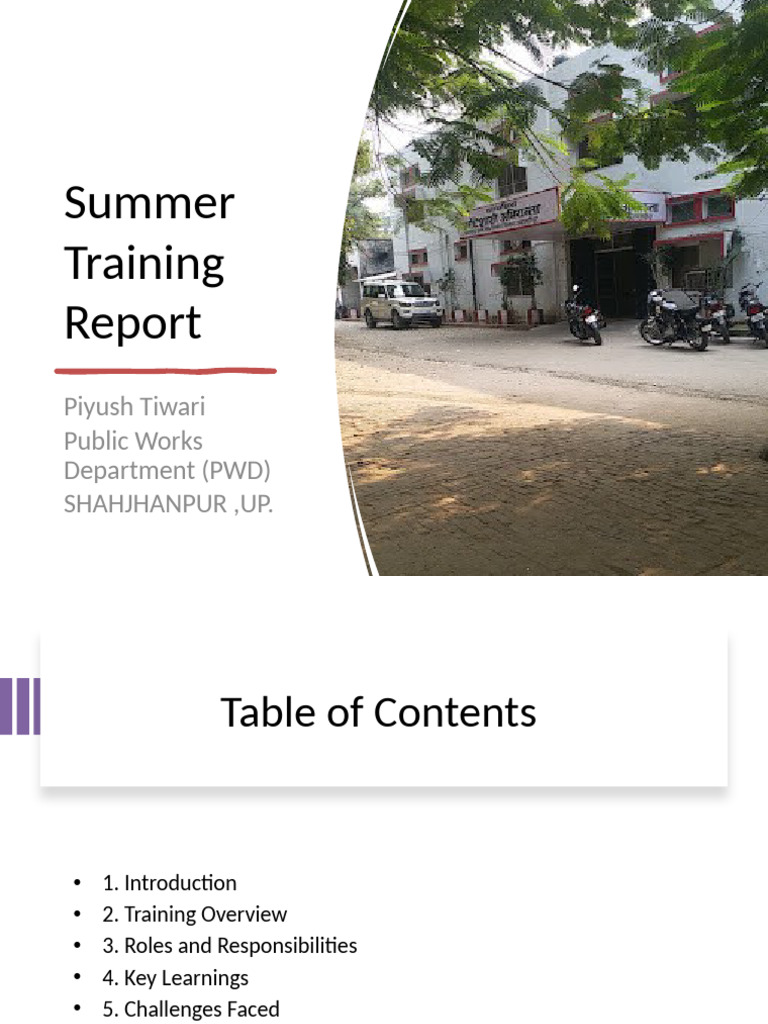 Summer Training Report PWD | PDF | Communication