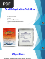 Oral Rehydration Solution Guide | PDF | Diarrhea | Medical Specialties
